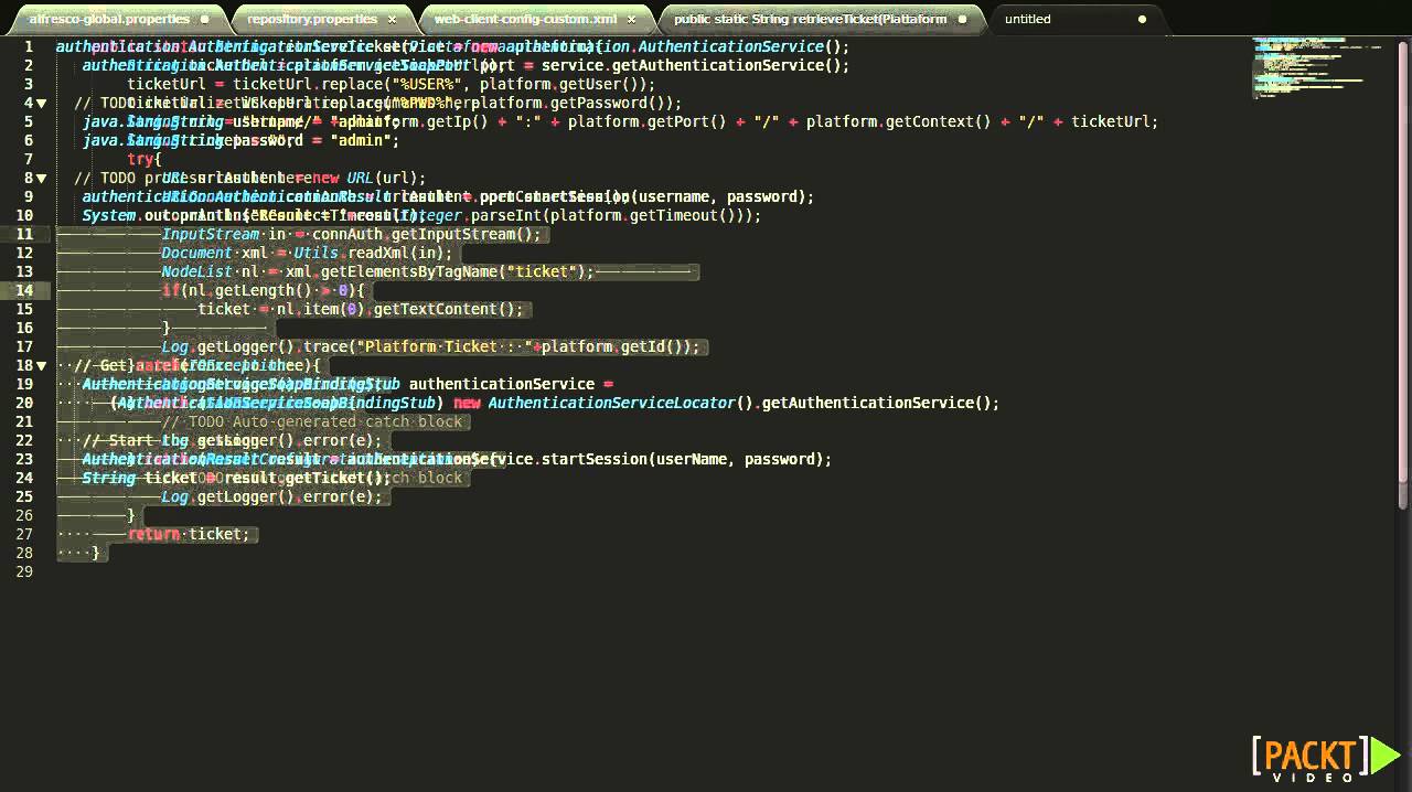 Alfresco 4 ECM Implementation Tutorial: Exposing Web Services | packtpub.com - YouTube