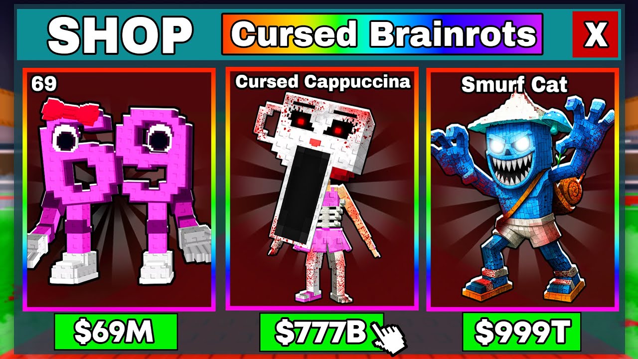 Steal A Brainrot But The Shop Is Cursed... - YouTube