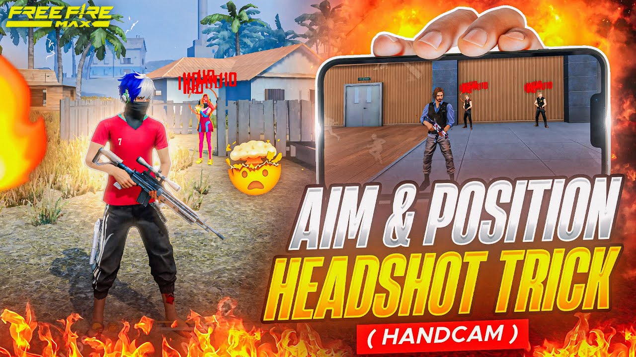 AIM - POSITION FOR EASY HEADSHOTS 🤩 |HANDCAM - HEADSHOT TRICKS ON ...