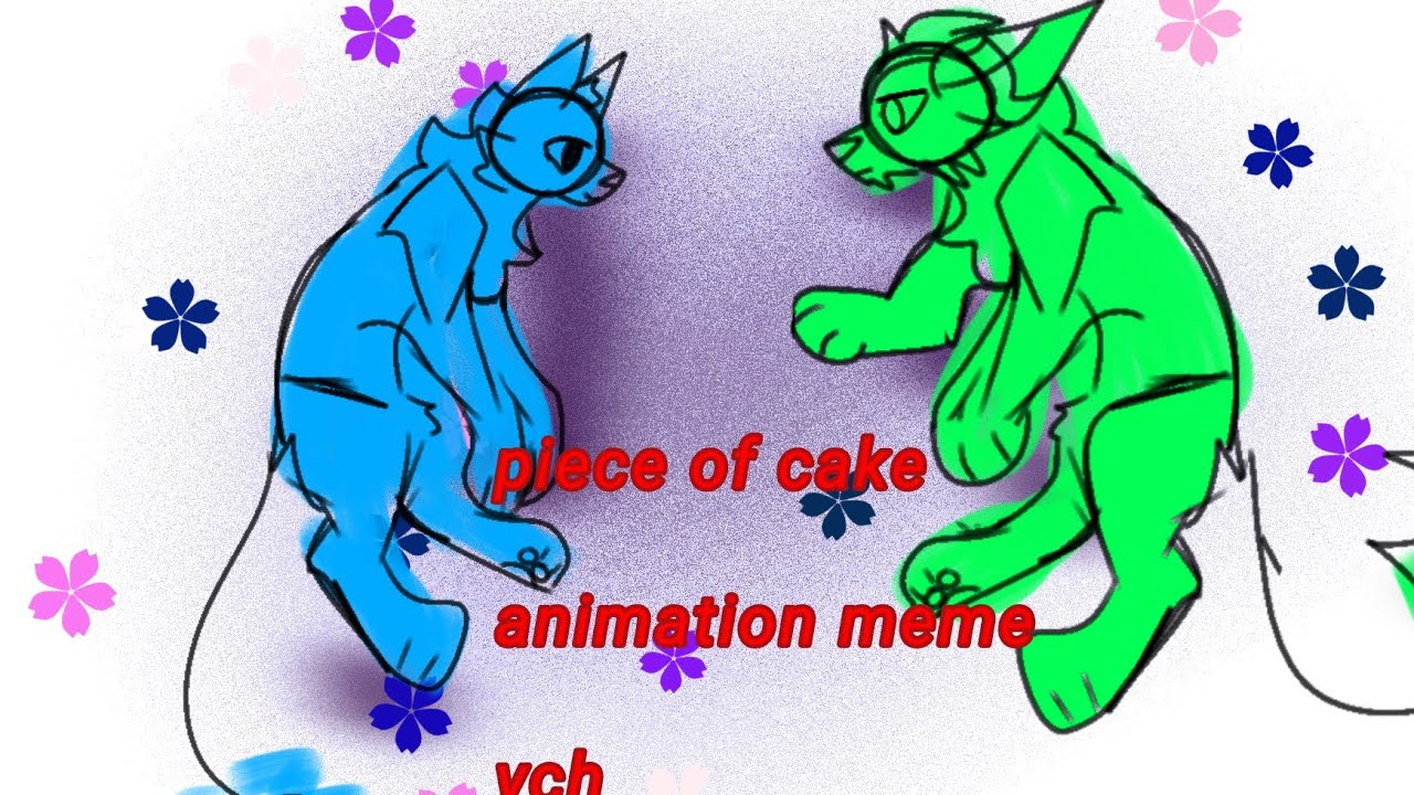 piece of cake animation meme (ych ⛔ ibisPaint - YouTube