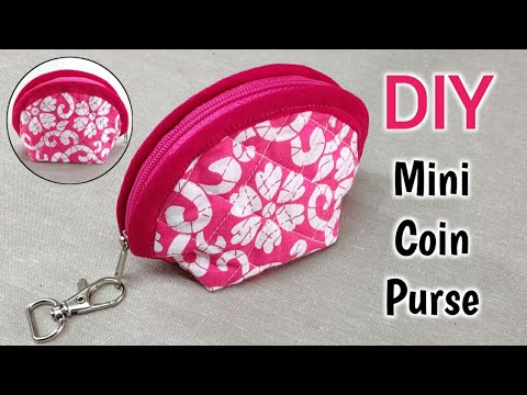 Cute Zipper Coin Pouch Bag Sewing Tutorial| Coin purse wallet | Sewing ...