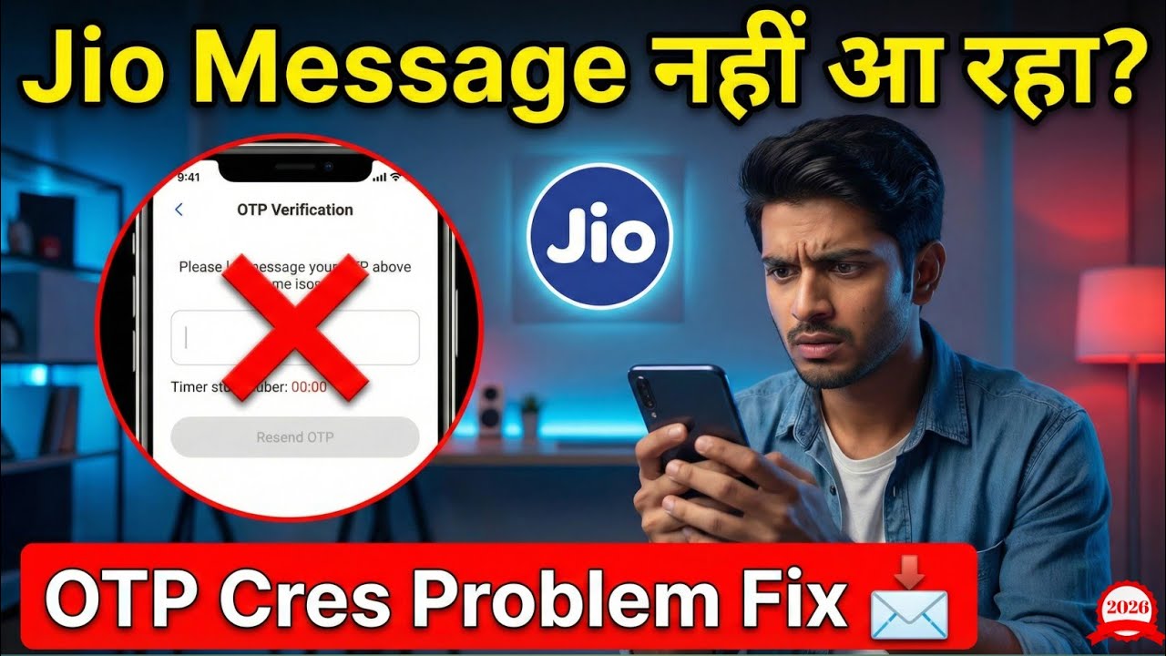 Jio SIM पर Message नहीं आ रहा ? 📩 | OTP Problem Fix | 100% Solution ...