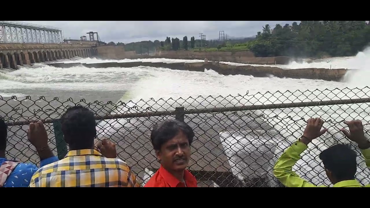 Krishna Raja Sagara Dam KRS Dam Water Outflow ViewPoint ...