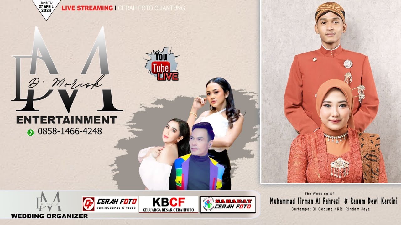 LIVE 🔴 RESEPSI PERNIKAHAN | Muhammad Firman Al Fahrezi & Ranum Dewi ...