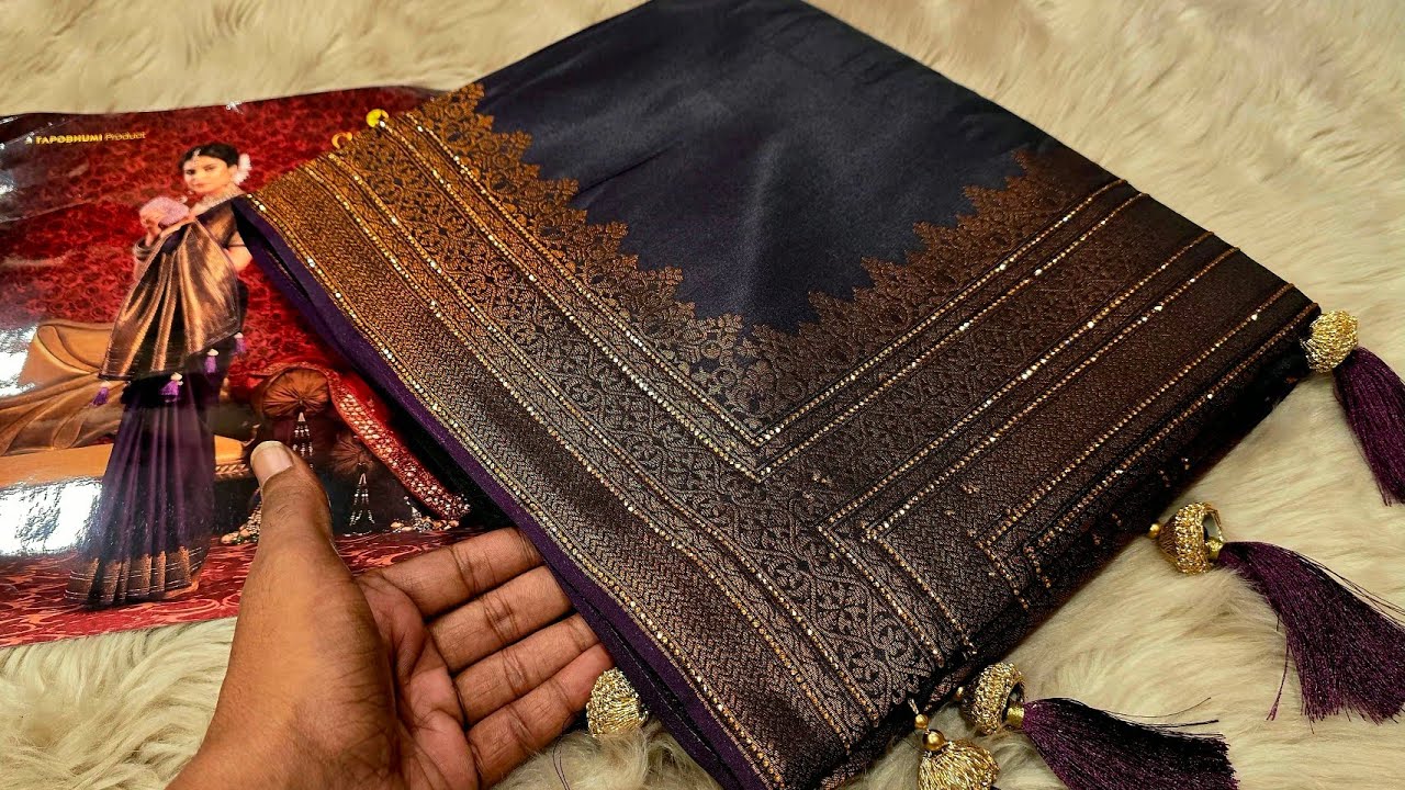 latest chamak brand indian pure tana bana saree, tana bana saree price ...