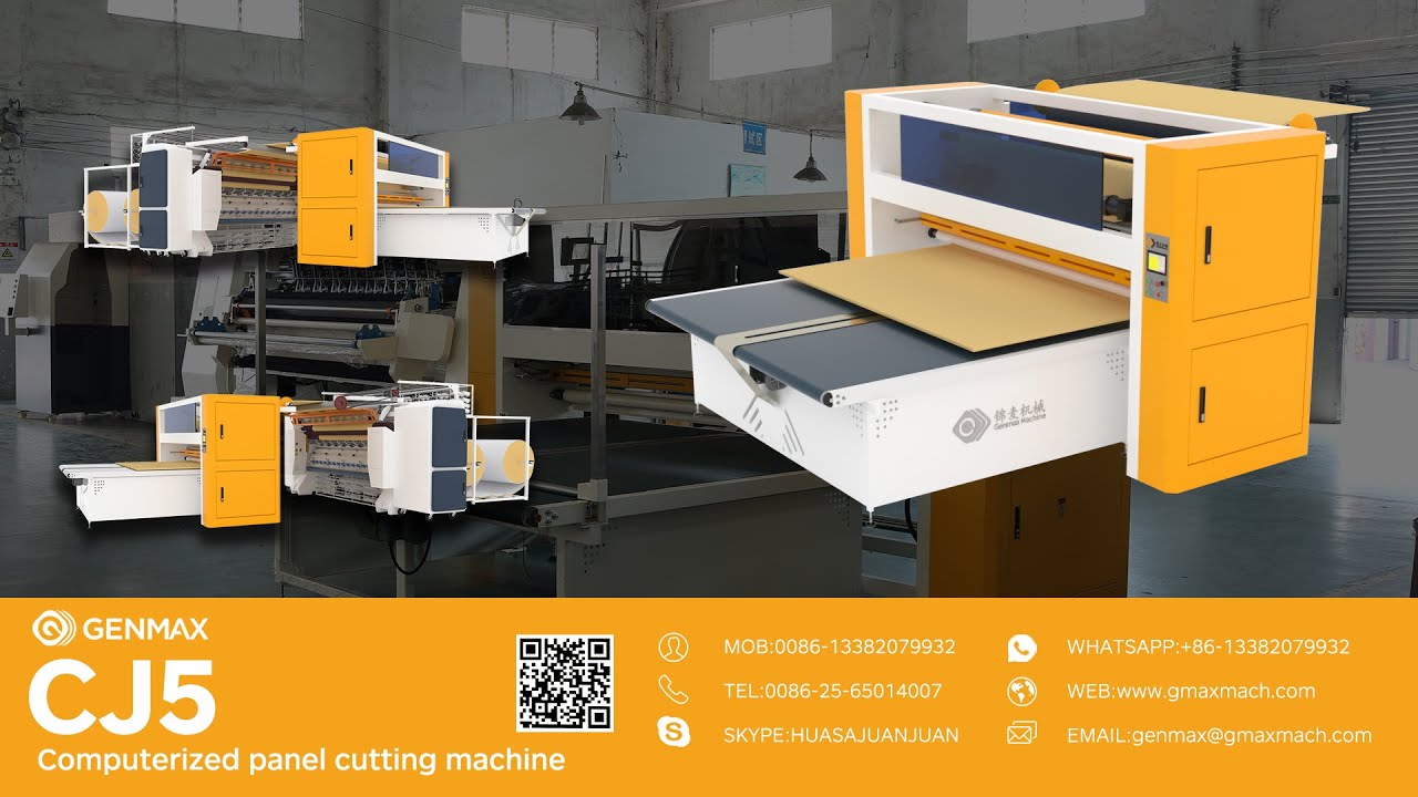 CJ5 Computerized panel cutting machine - YouTube