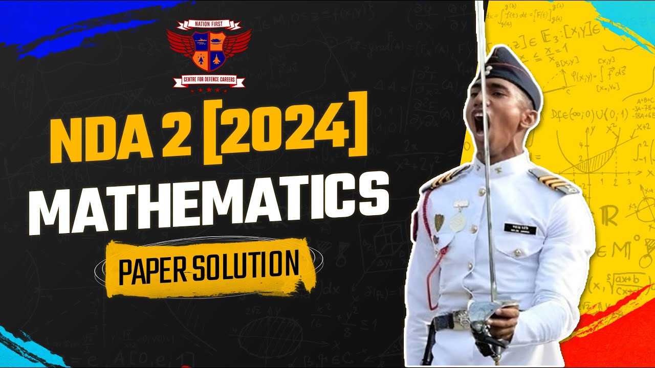 NDA 2 2024 MATHS SOLUTION - YouTube