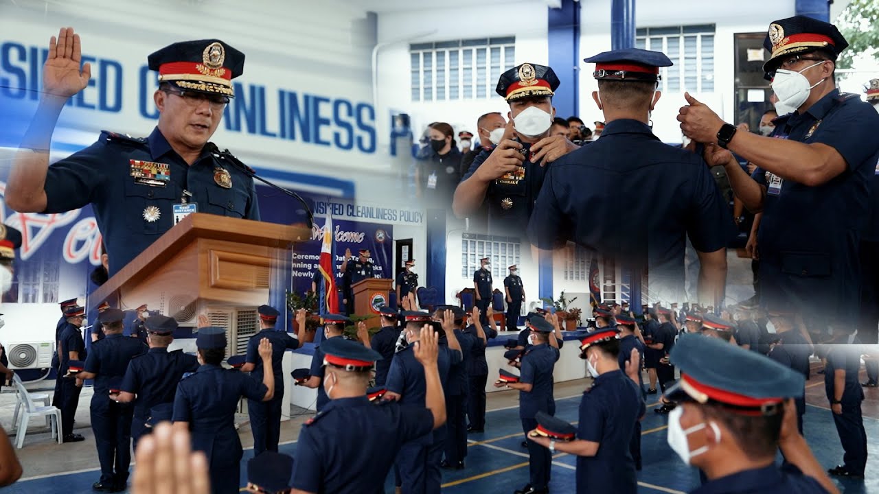 Oath-taking, Donning and Pinning of Ranks of Newly Promoted PNP ...