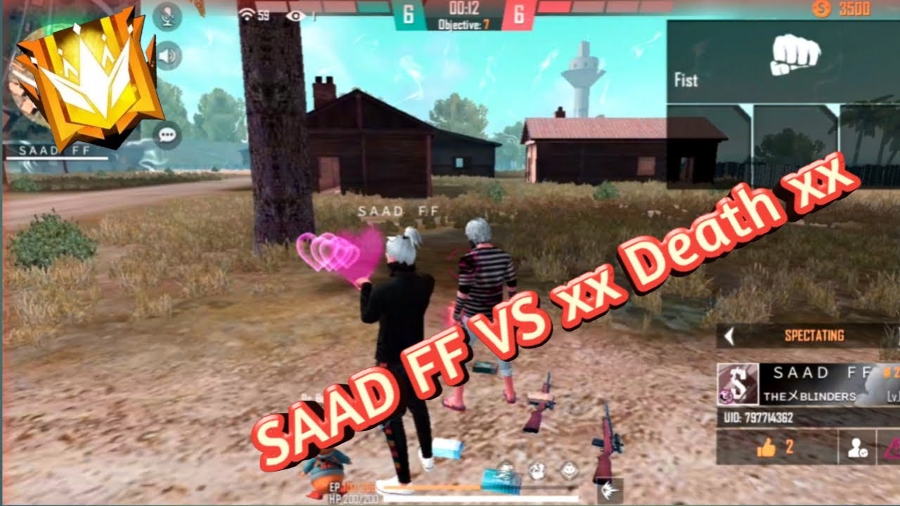 Saad FF 🇵🇰 VS xx Death xx 🇲🇦 | 👽💗 - YouTube