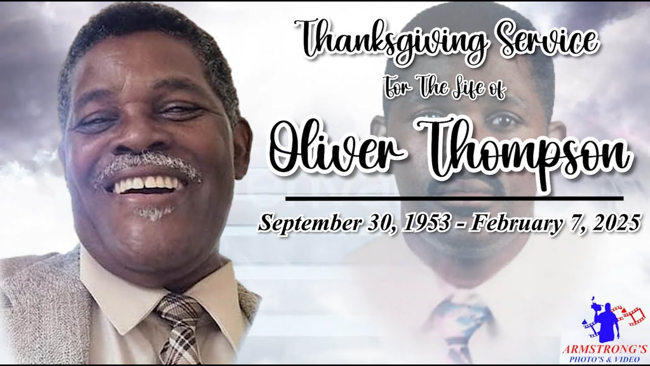 Minister Oliver Thompson Funeral Service - YouTube