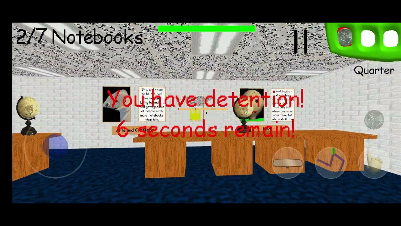 Baldi's basics ep3 no running in the halls - YouTube