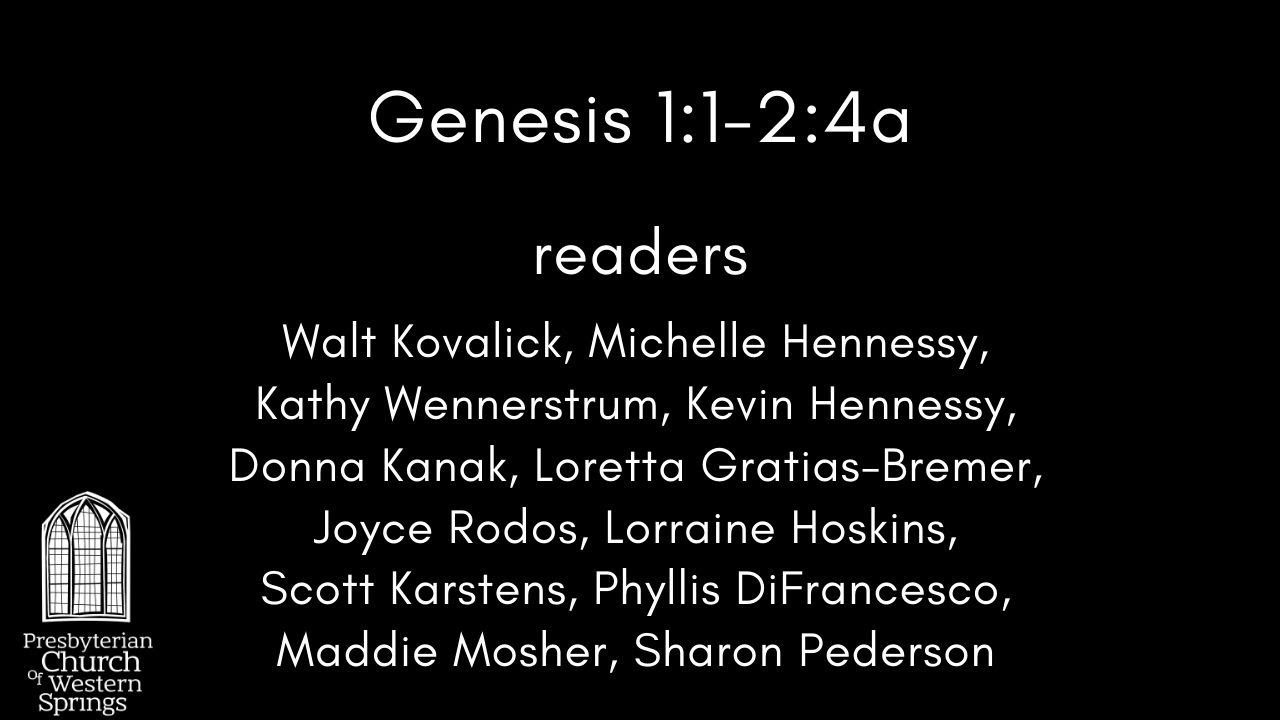 Genesis 1:1-2:4a (NRSV) - YouTube
