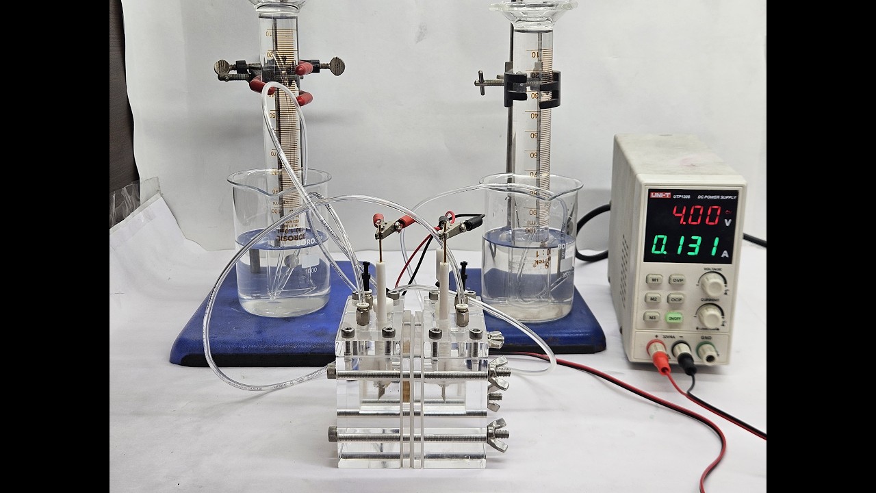 Water Splitting Electrolyzer Cell | H-Cell | Electrochemical| 3 ...