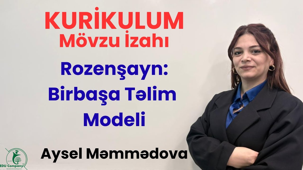 Birbaşa təlim modeli. Aysel Məmmədova | 055-344-45-89 | #miq # ...