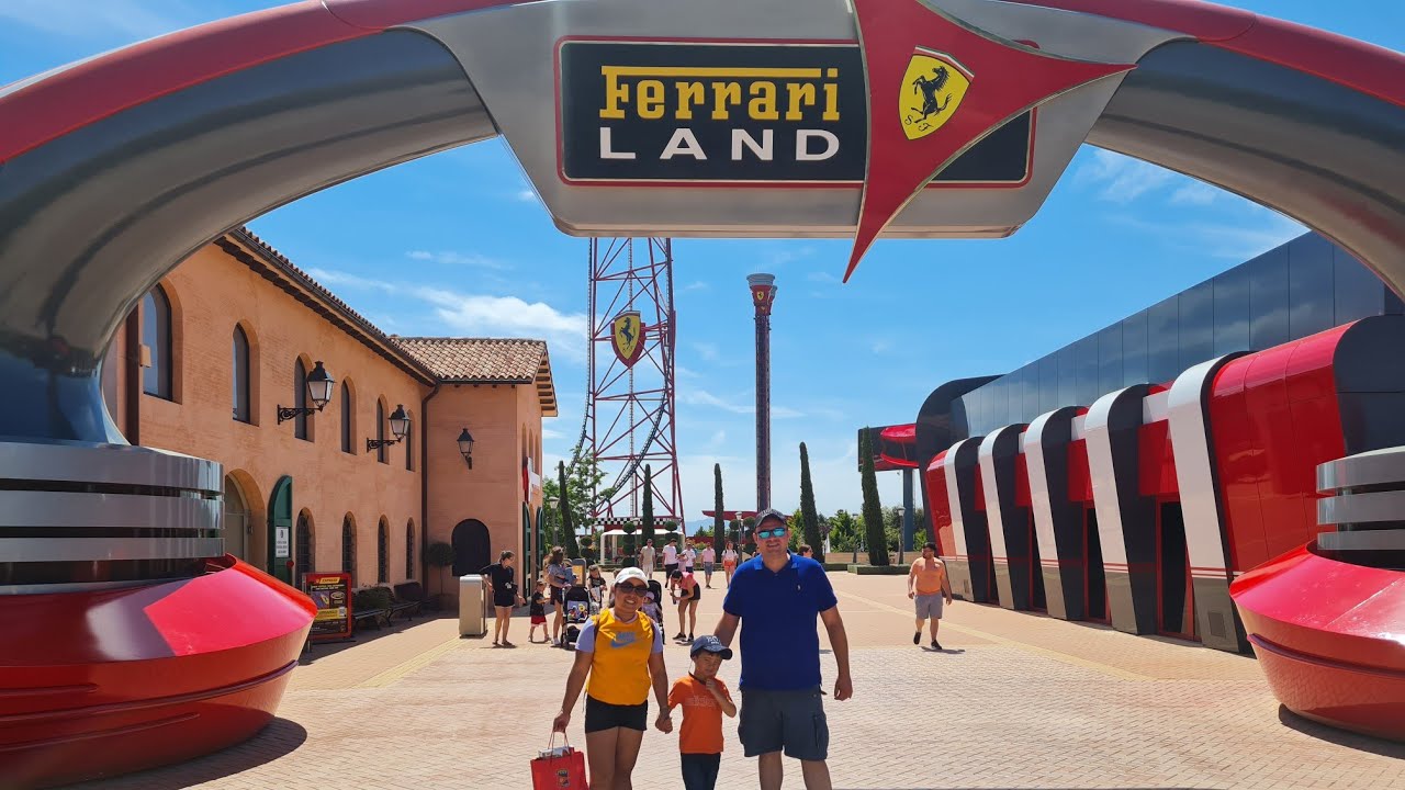 My first ride @ Red Force in Ferrariland PortAventura | Fastest coaster ...