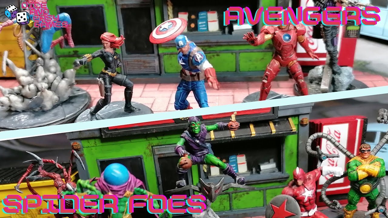 Marvel Crisis Protocol - Avengers vs Spider Foes - YouTube