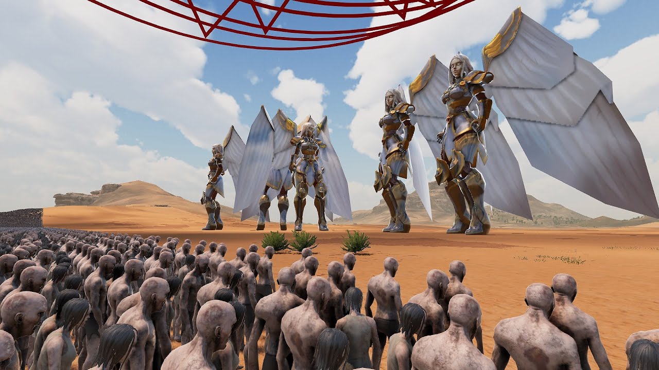 5 ANGELS vs 1,000,000 ZOMBIES - Ultimate Epic Battle Simulator 2 | UEBS ...