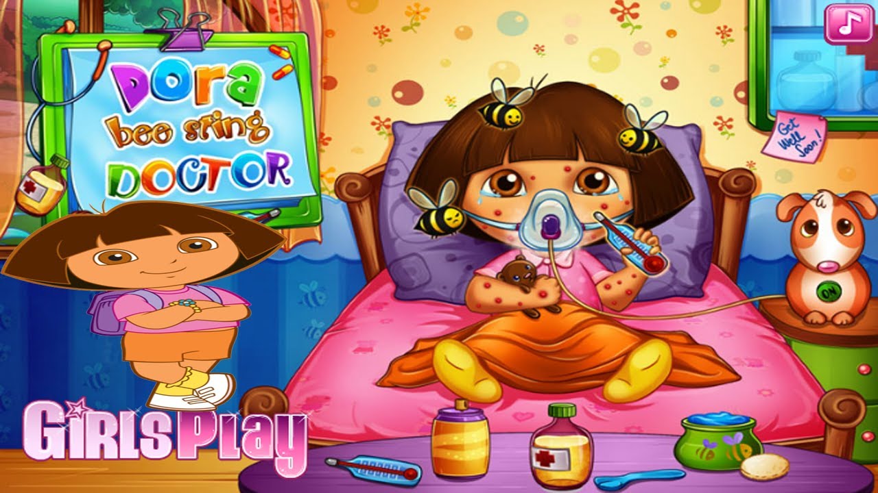 Dora Bee Sting Doctor,SurpriseKidsTv - YouTube