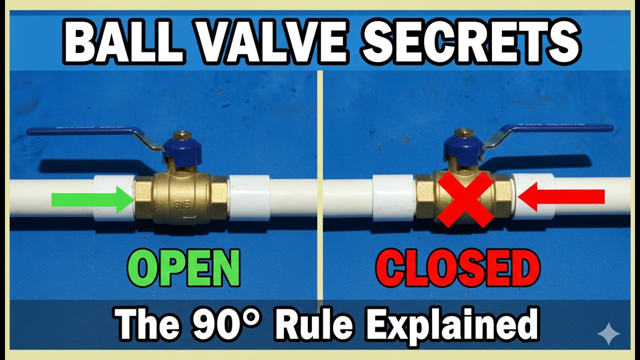How to Instantly tell if a Ball Valve is OPEN or CLOSED | Ball Valve ...