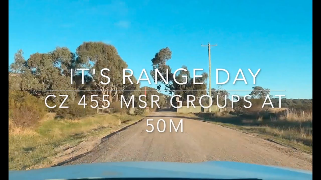 CZ 455 MSR - Groups at 50m - YouTube