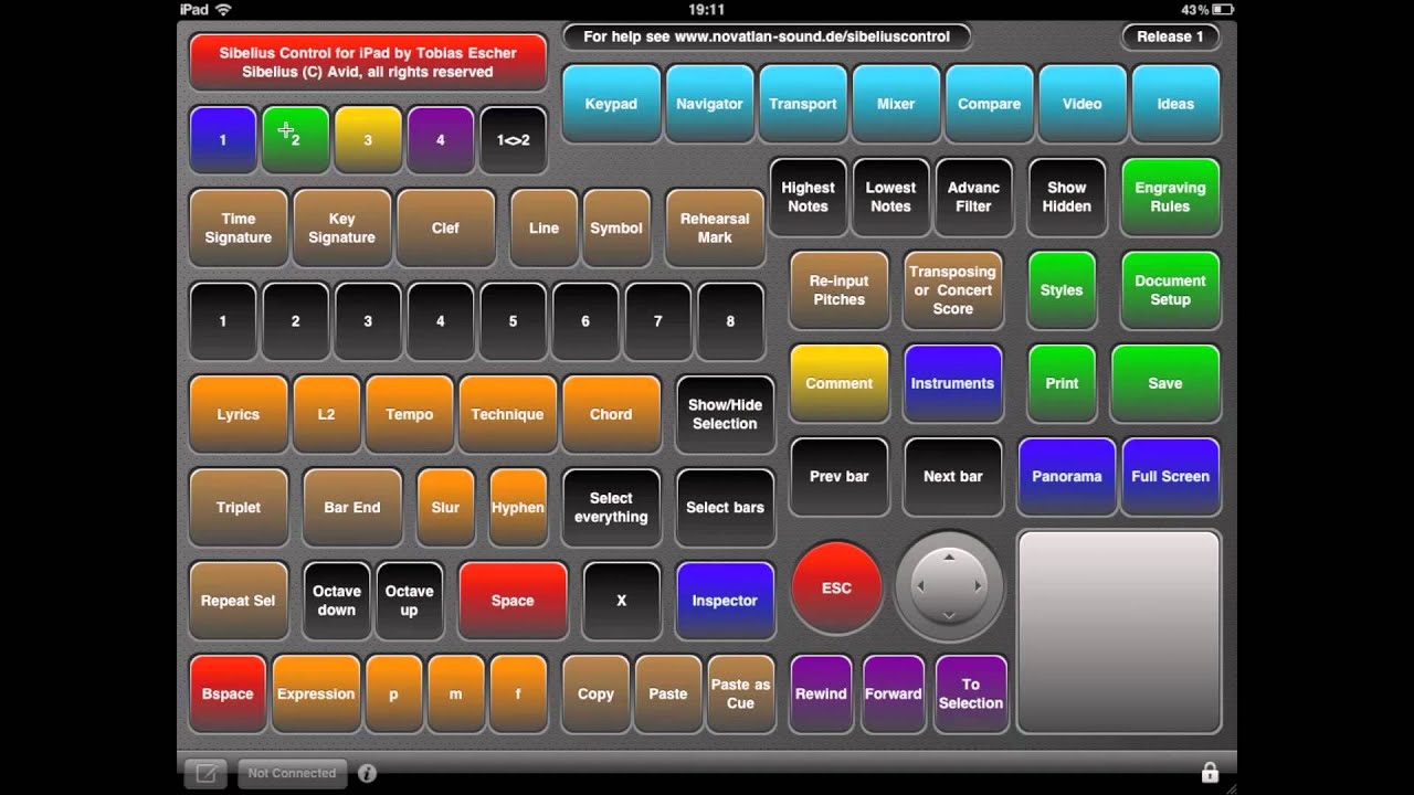 Sibelius Control for iPad - Screencast - YouTube