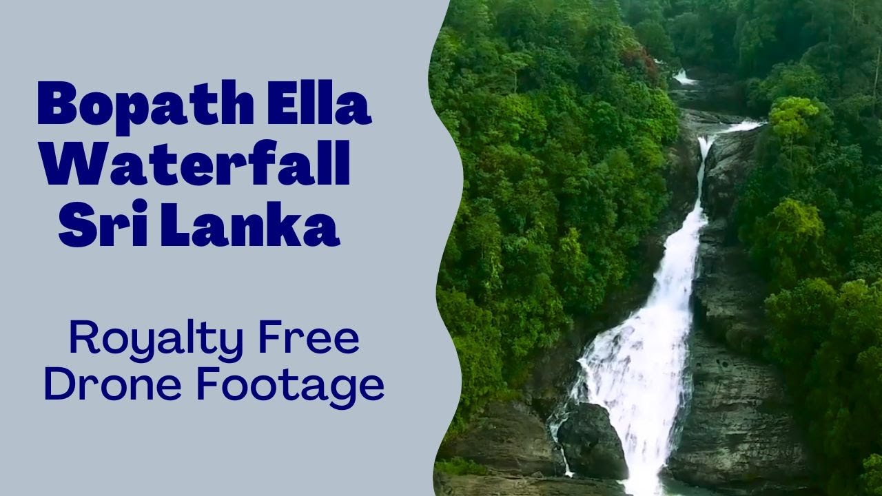 Bopath Ella Waterfall Stunning Royalty Free Video Footage of Sri Lanka ...