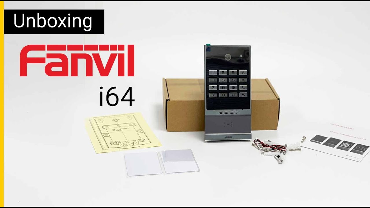 Fanvil i64 SIP Video Door Phone Unboxing - YouTube