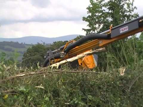 Ferri-America Boom Mower - Extended Reach Mowing - YouTube
