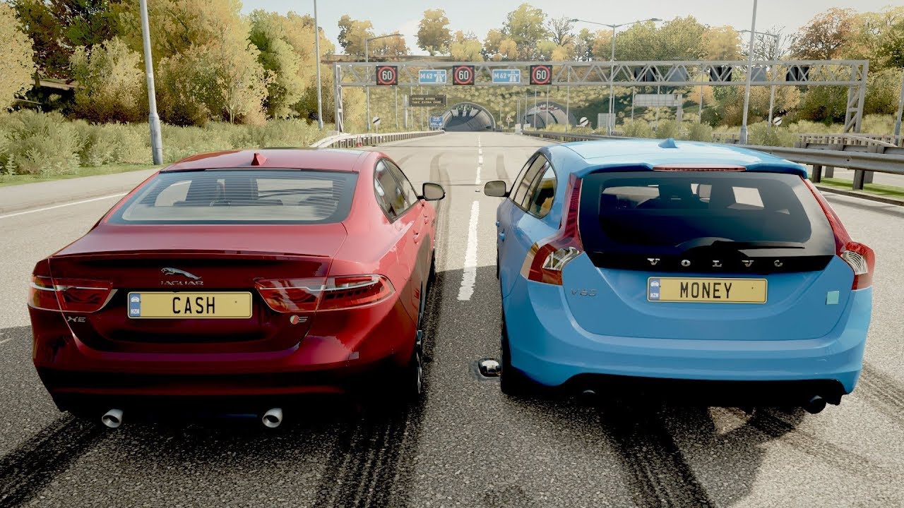 Race 4: Jaguar XE-S vs Volvo V60 Polestar - Top Speed Drag Race - Forza ...