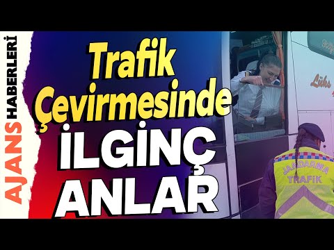 Kadın astsubay durdurduğu otobüste kadın kaptanı görünce ilginç anlar yaşandı