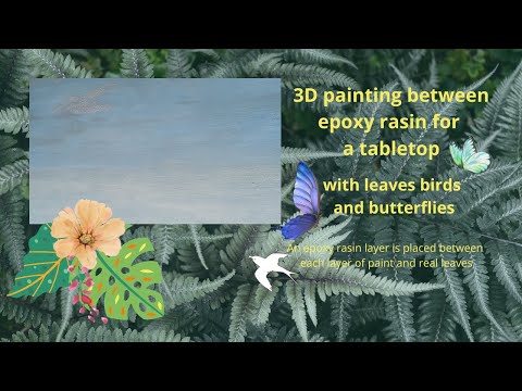3D epoxy table top part 1