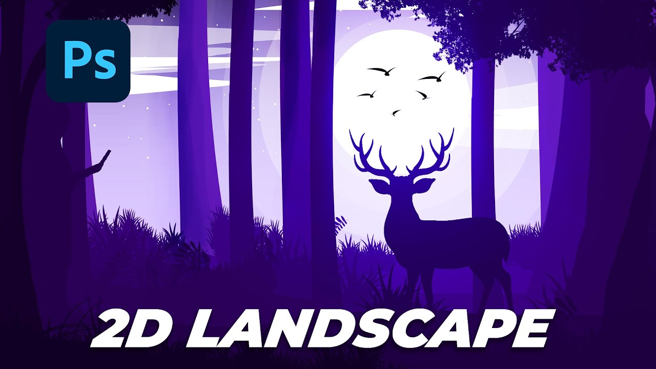 tutorial membuat #2d #landscape yang simple dan keren pastinyaaa. YUKK ...