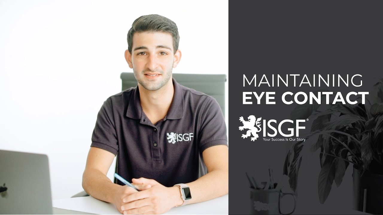 Maintaining Eye Contact in a Job Interview - YouTube