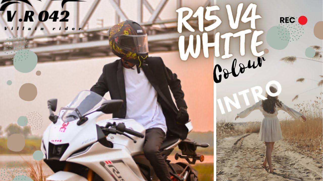 White colour r15 v4 intro // best bike // r15 m - YouTube