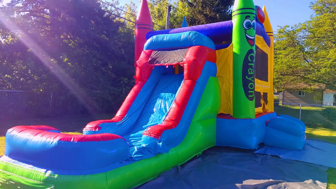 28x13 Crayon Slide Combo Rentals - YouTube