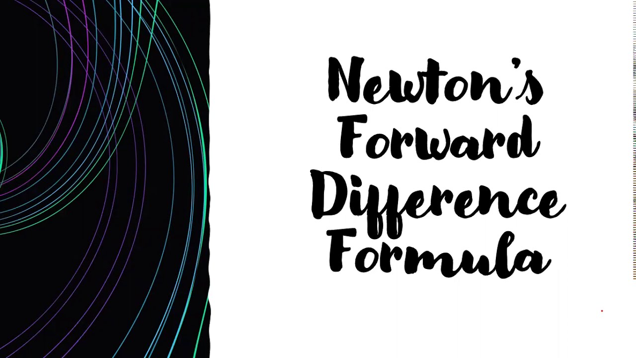 Newton's Forward Difference Interpolation with solved Examples ...
