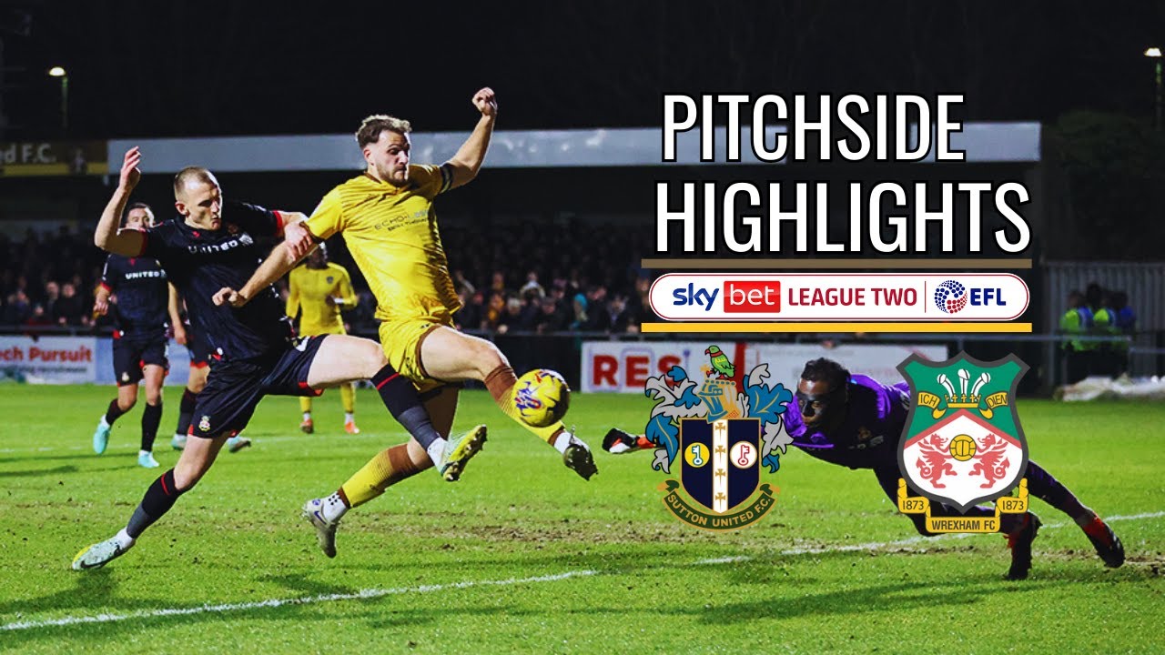 U’s Pitch Side View - Wrexham 13/02/24 EFL2 - YouTube