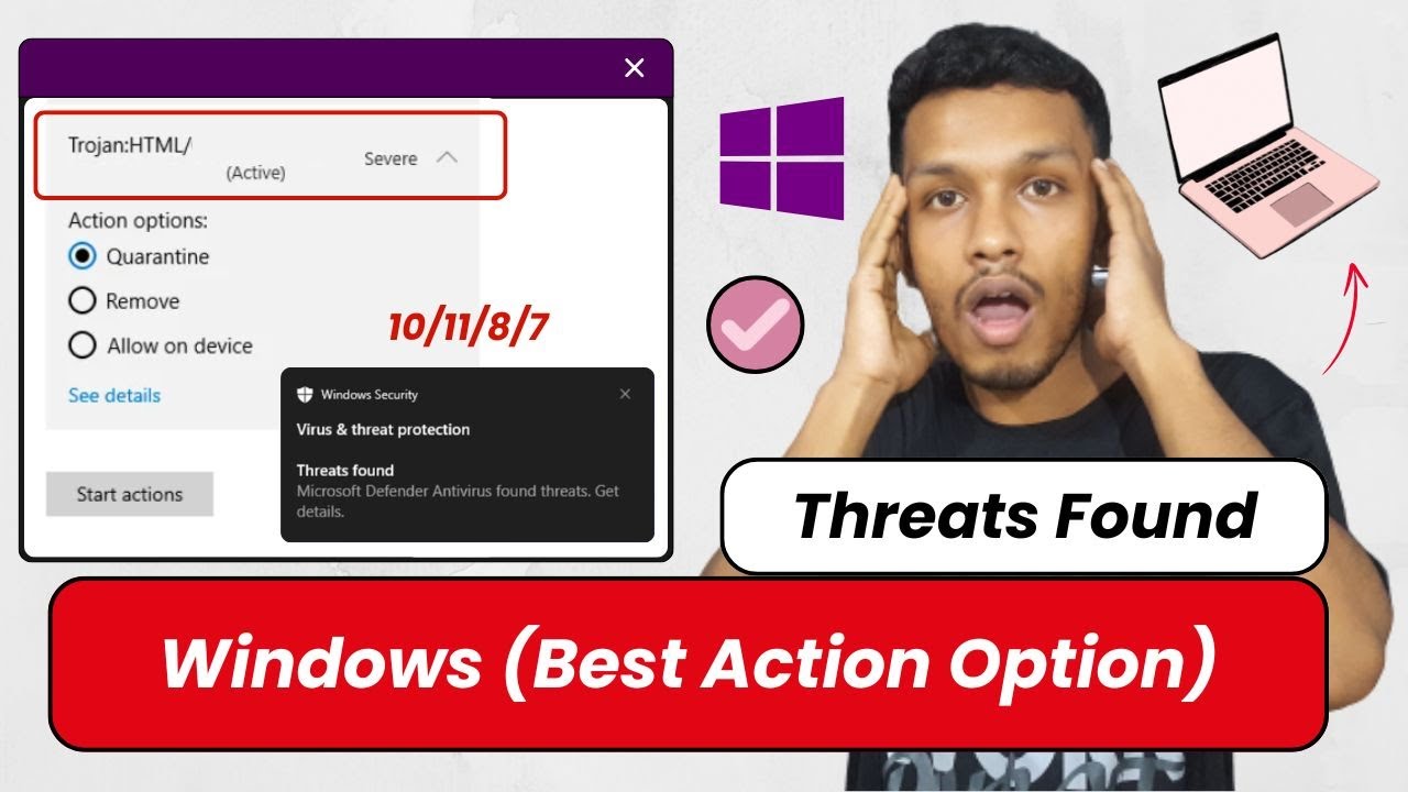 Threats found windows 10 (Action Option) | threats found windows ...