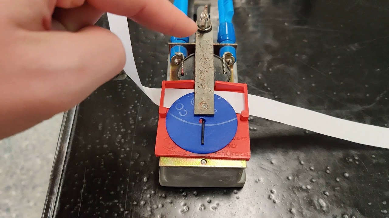 Ticker tape timer - YouTube