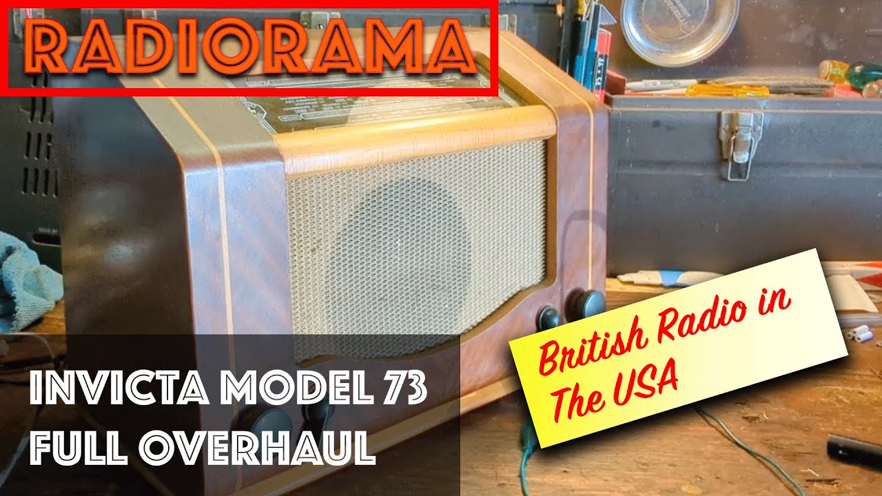 British Invicta Model 73 hot chassis radio overhaul - YouTube