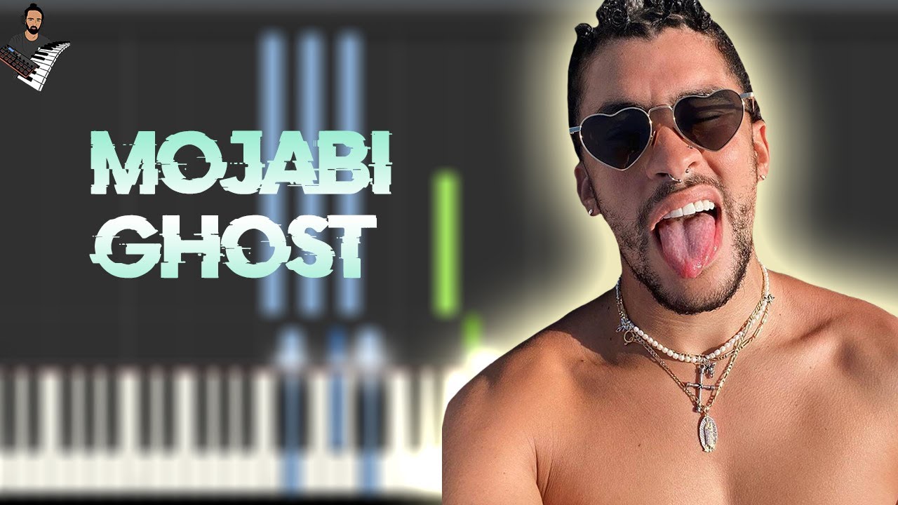 MOJABI GHOST - Tainy, Bad Bunny | Instrumental Piano Tutorial ...