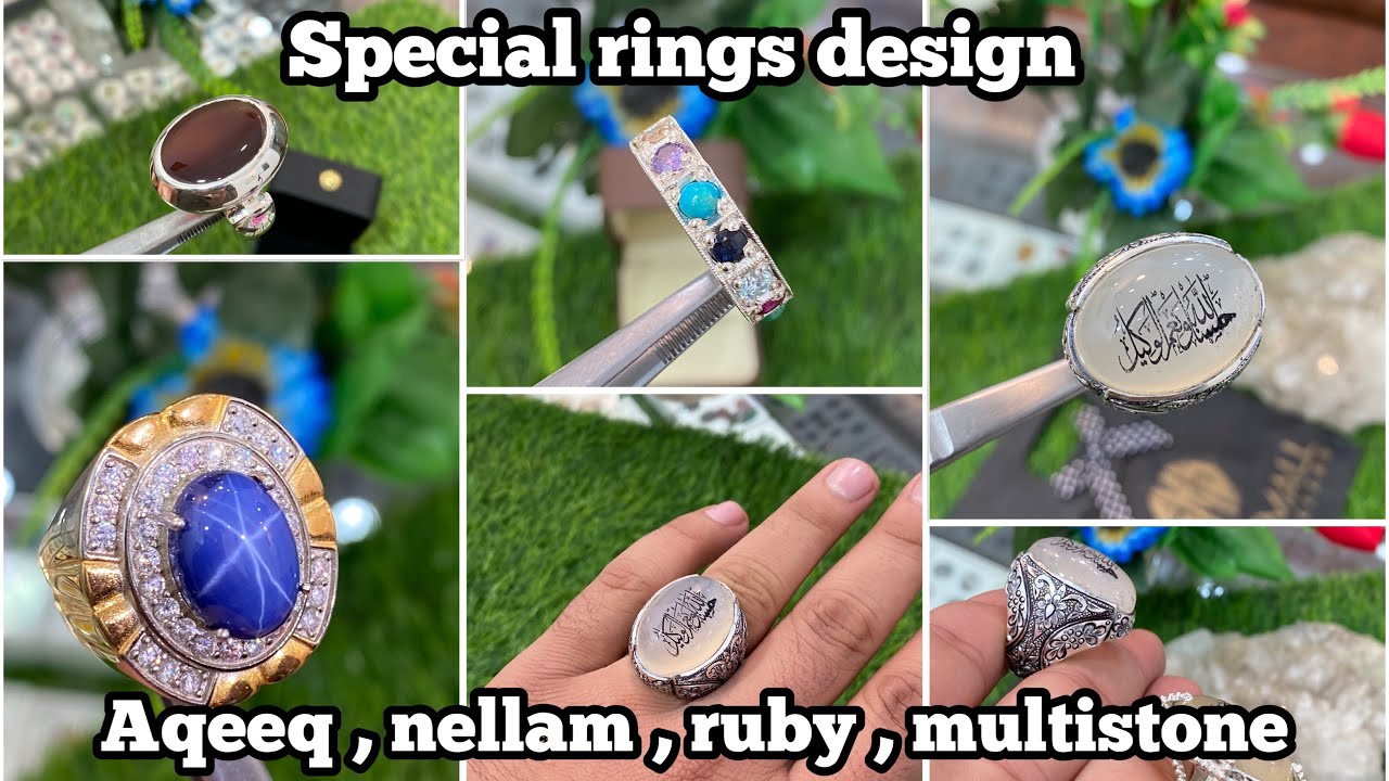 925 italian chandi rings handmade ring with natural gemstone Nellam ...