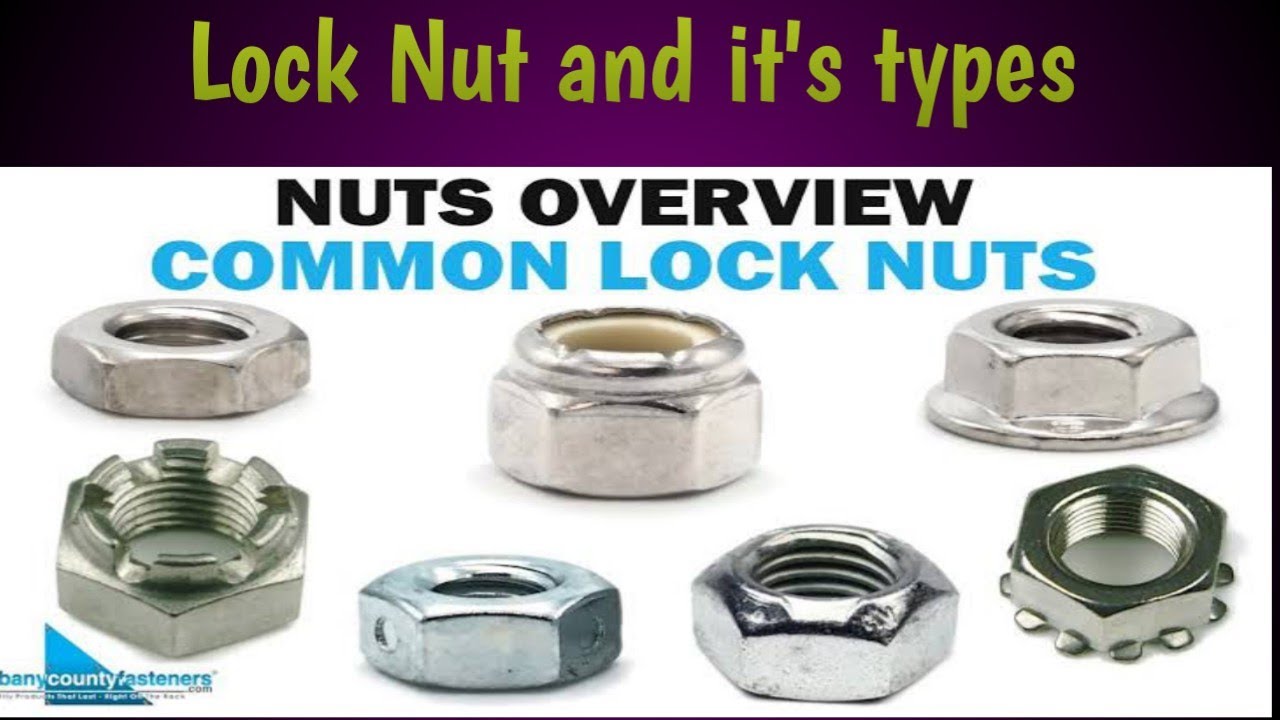 Lock Nut and it's types - YouTube