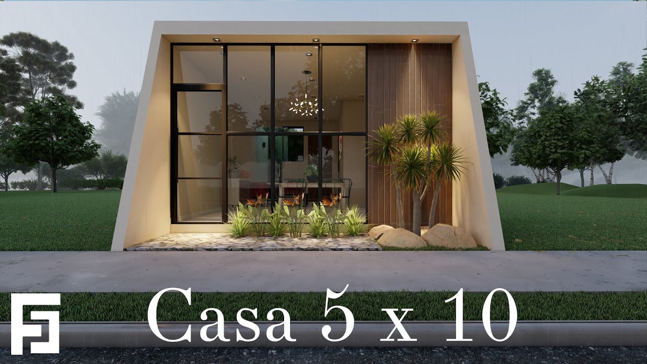 CASA 5 x 10 METROS / 5X10 METERS HOUSE PLAN - YouTube