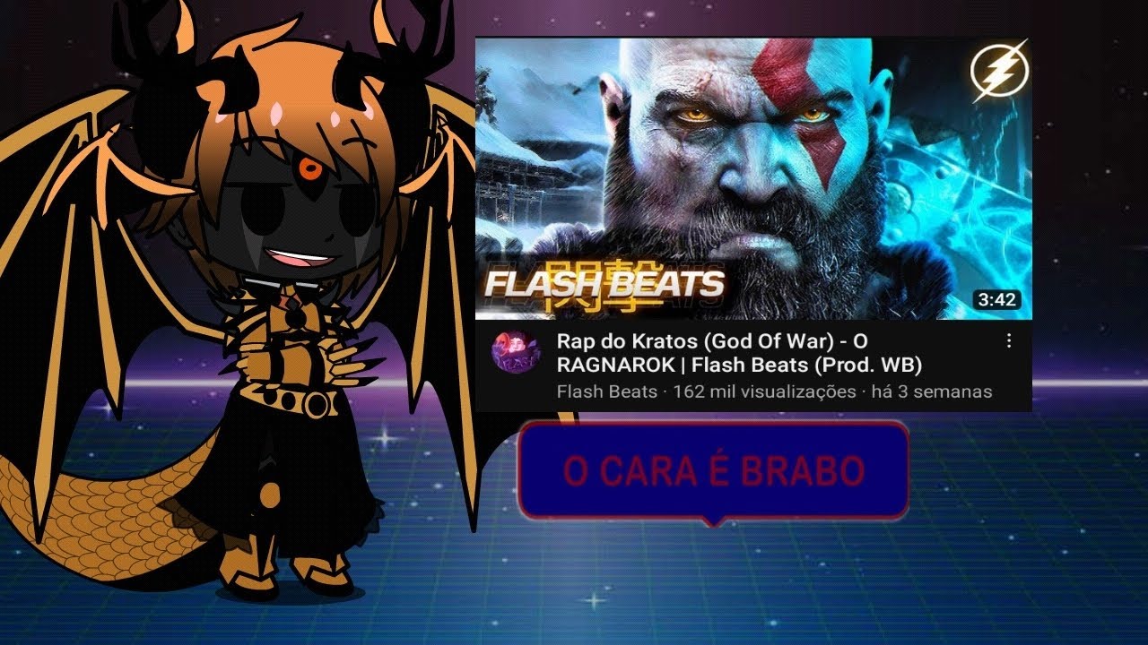 monstros cósmicos (minhas oc's) reagindo ao rap do kratos (flash beats ...