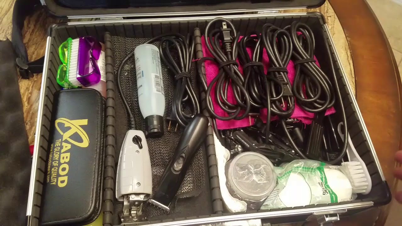 Barber Tool's review: Clipper case set up. - YouTube