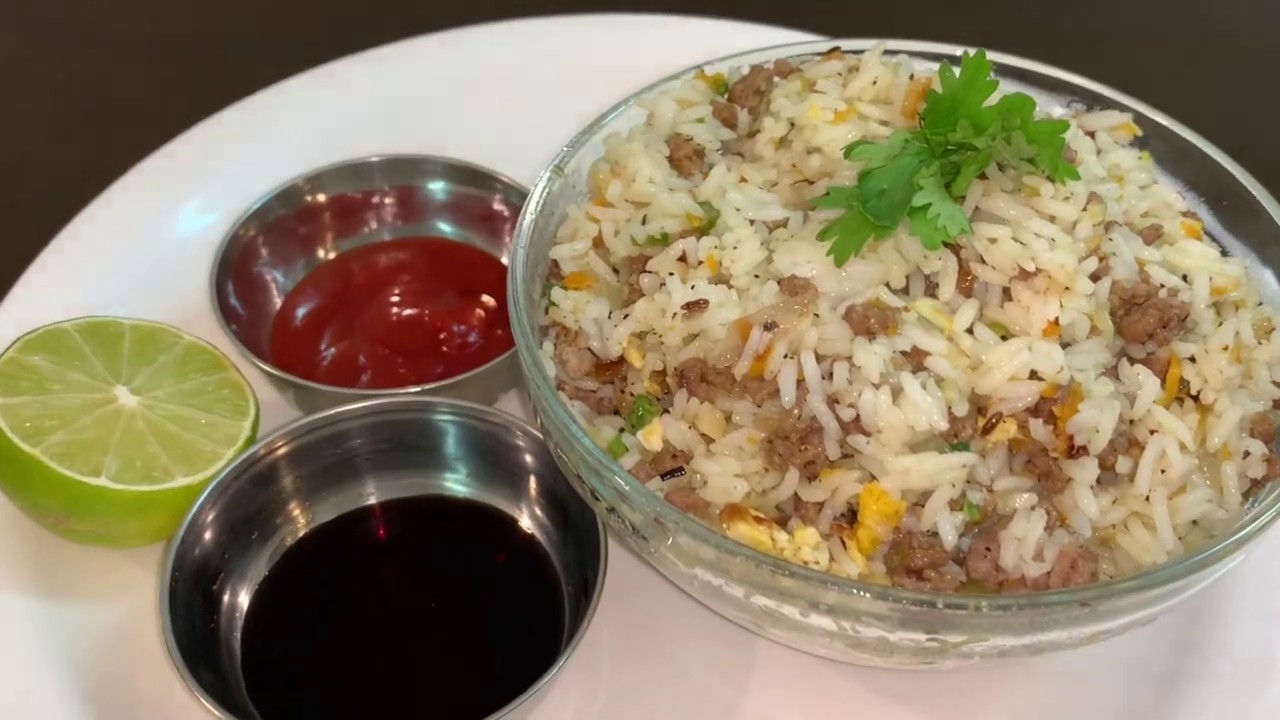 Minced Mutton Fried Rice |Easy & Simple| home made| Restaurant taste ...