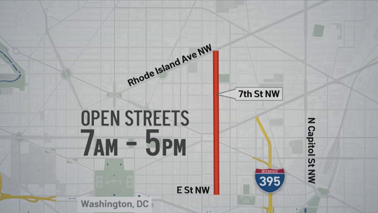 Open Streets DC shuts down stretch of 7th Street on Saturday | NBC4 ...