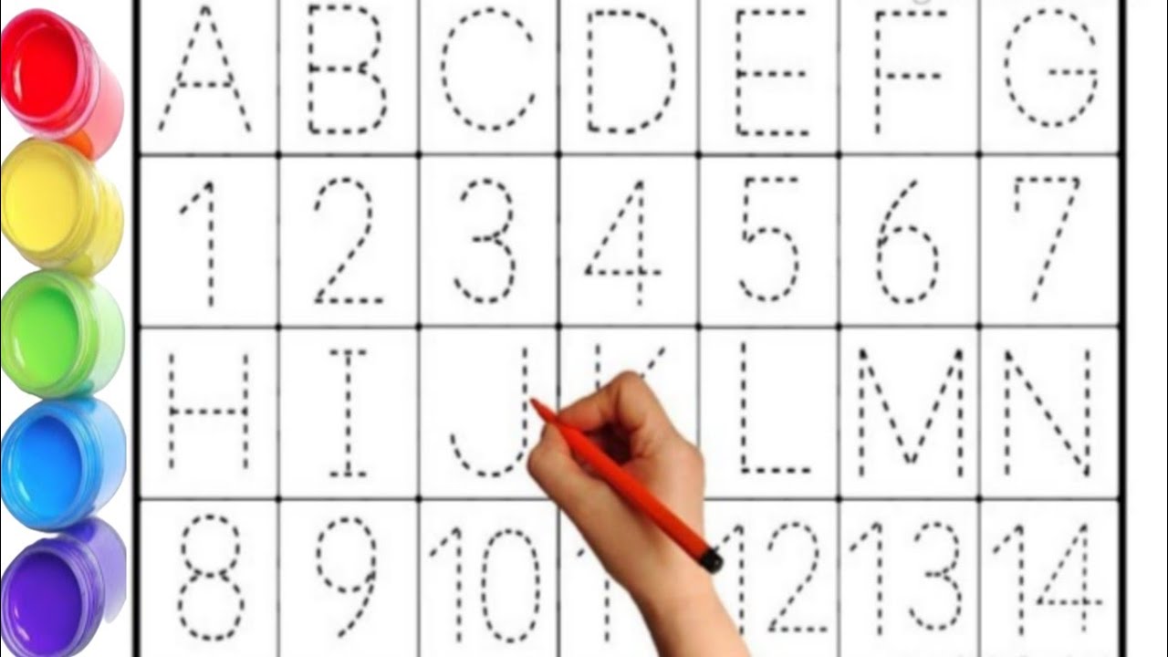 Alphabet, ABC song, abcd, a to z, Kids rhymes, Learn Colors writing ...