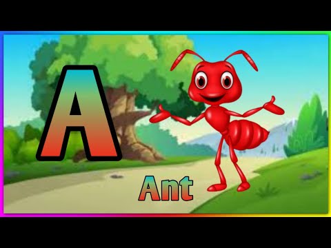 ABC Alphabet/A for Ant/Abc kids/Nursery Rhymes Hindi balgeet/Online ...